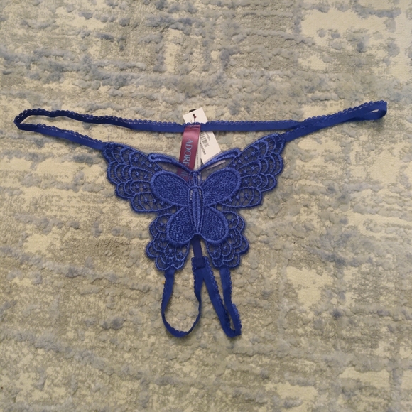 Adore Me | Intimates & Sleepwear | Nwt Adoreme Mariposa G String Blue ...